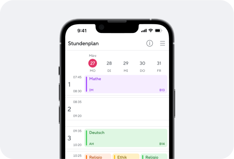 Digitaler Stundenplan | Schulalltag digital gestalten | Sdui